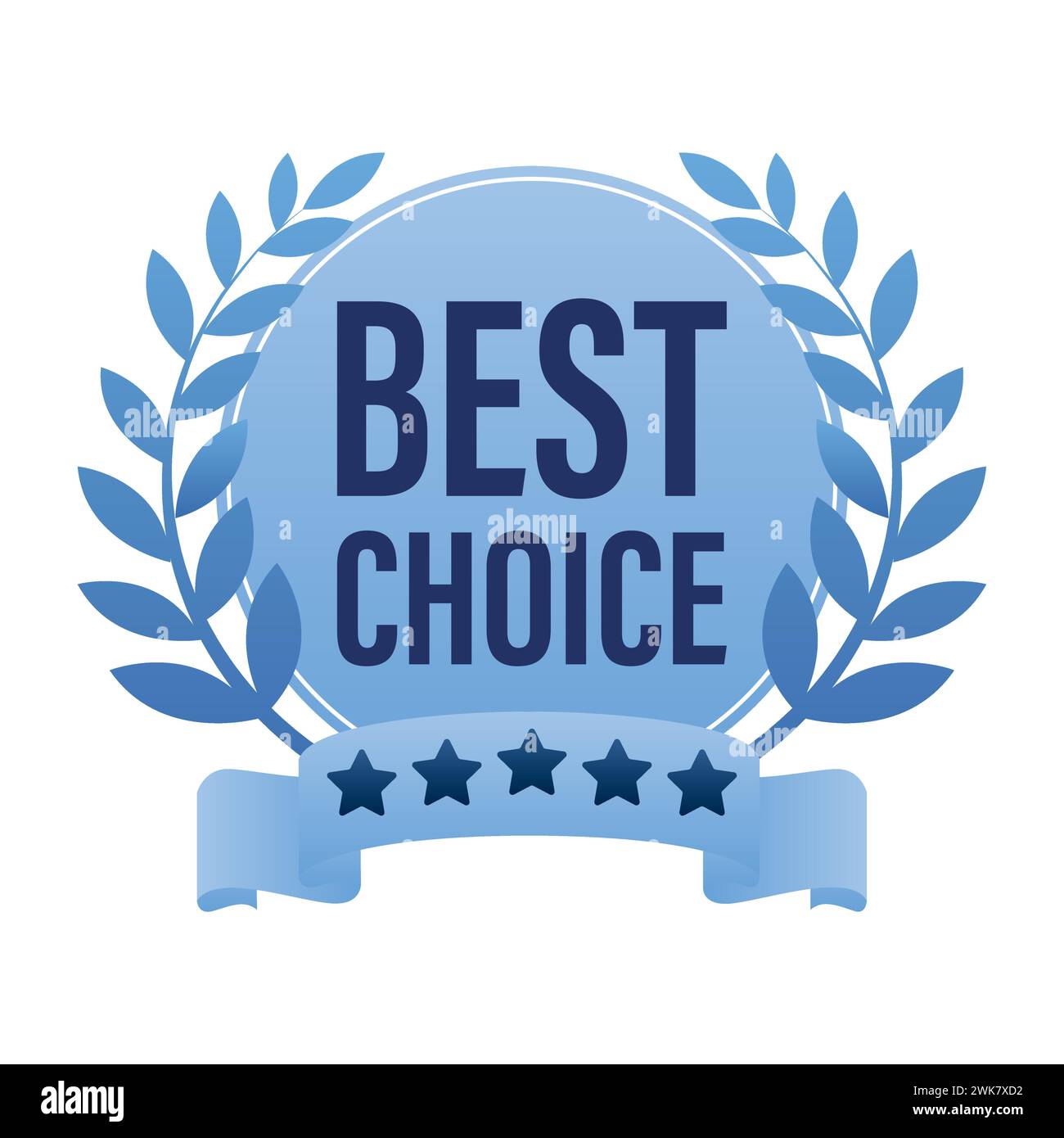 Award laurel wreath. Best Choice Label isolated on white background ...