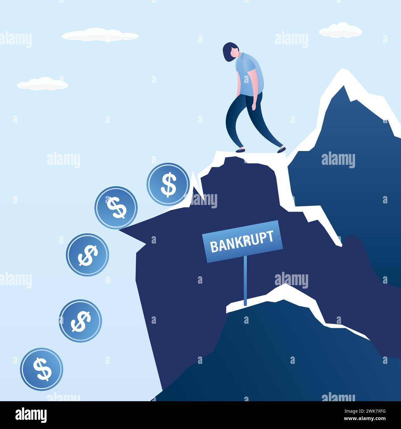 Female unhappy money Stock Vector Images - Alamy