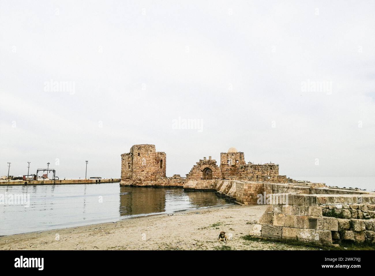 Lebanon, Saida, sea castle Stock Photo - Alamy