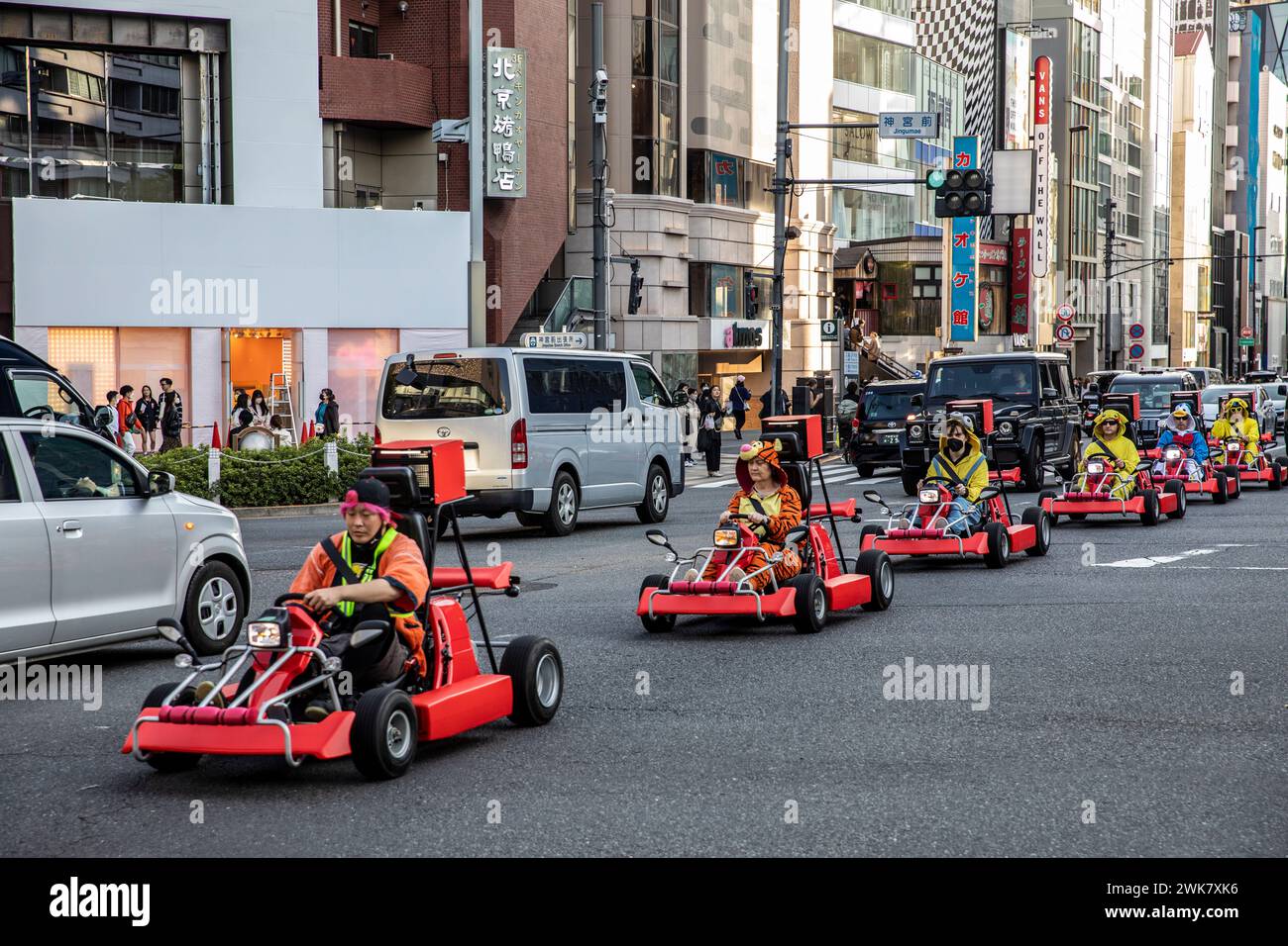 Street Kart driving tour in go speed karts on the streets of Shibuya in ...