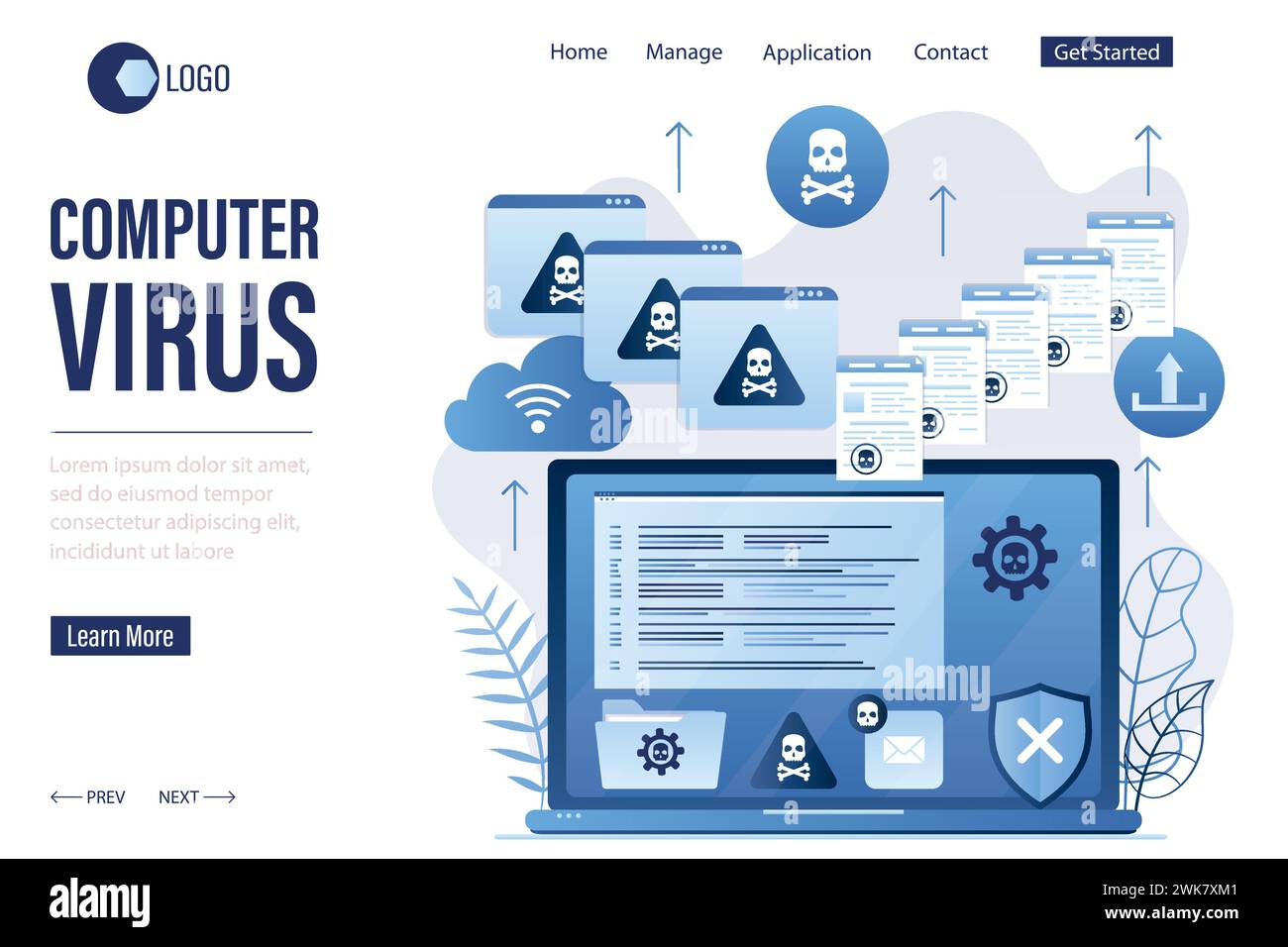 Hacker homepage Stock Vector Images - Alamy