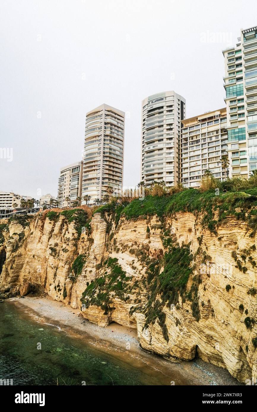 Lebanon, Beirut, buildings on the corniche Stock Photo - Alamy
