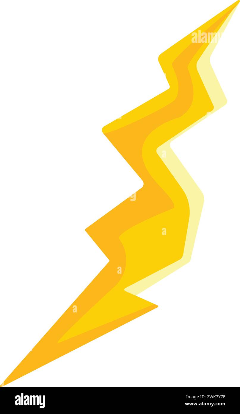 Lighting bolt icon cartoon vector. Electric power strike Stock Vector ...