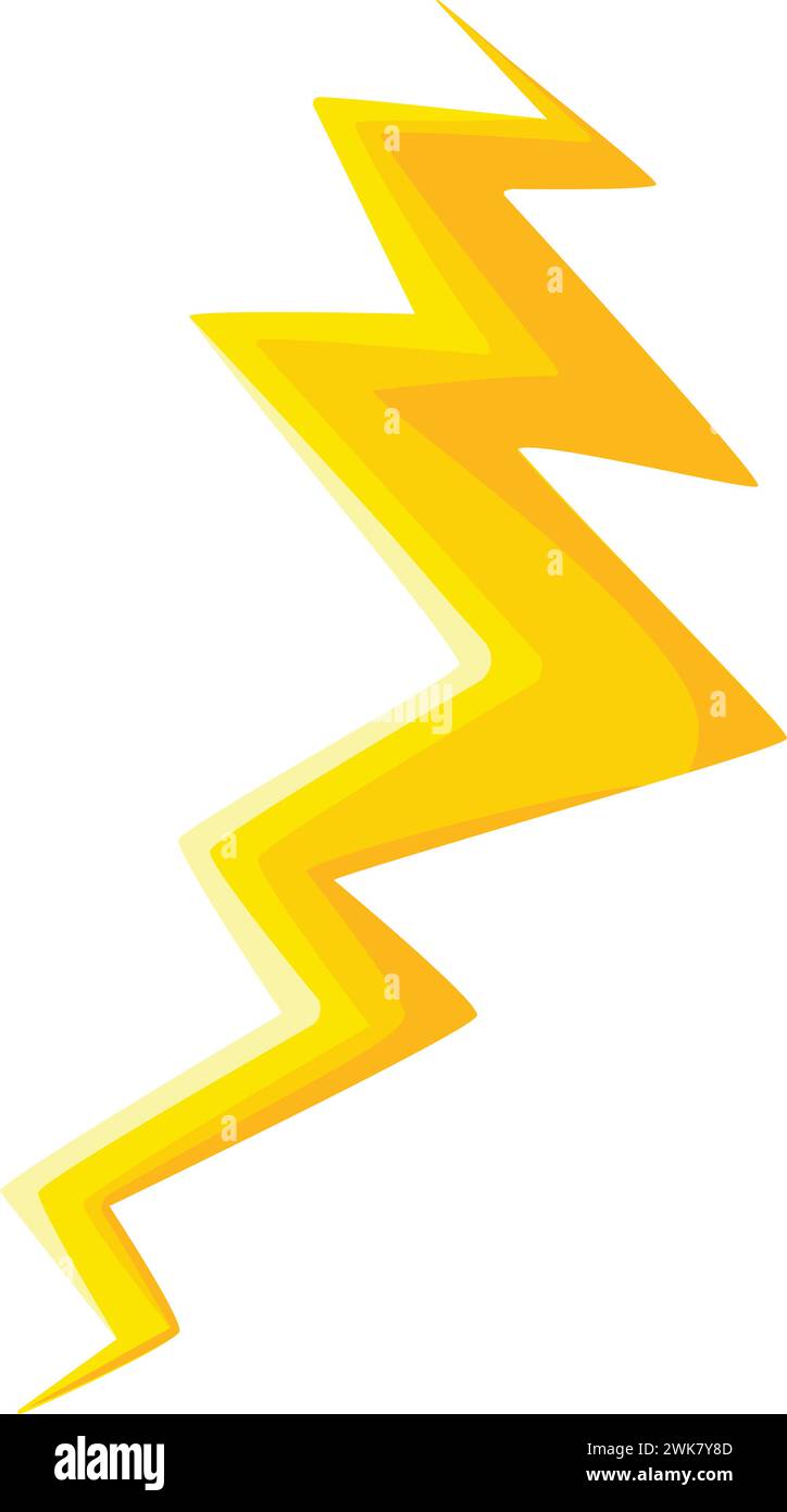 Electric bolt icon cartoon vector. Power charge shock Stock Vector ...