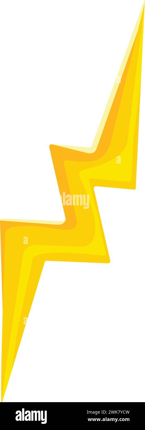 Flash power icon cartoon vector. Warning charge Stock Vector Image ...