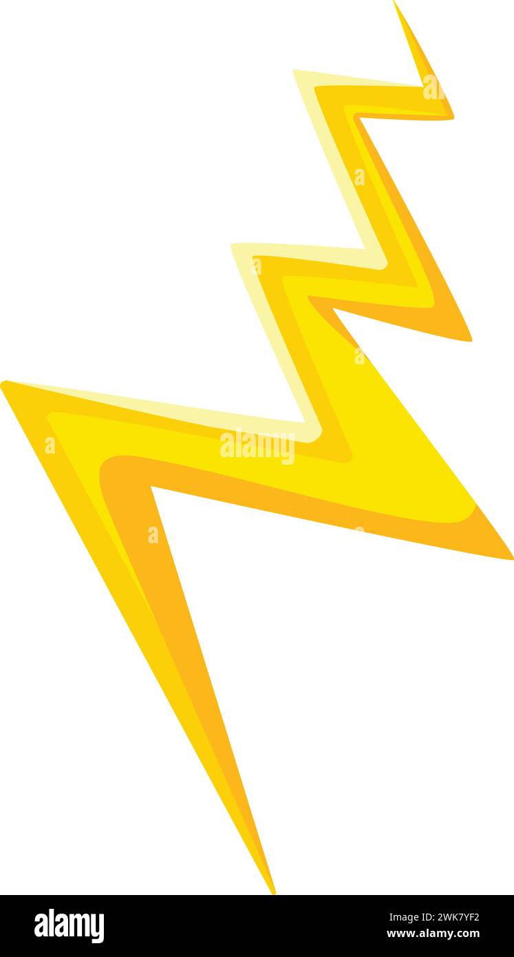 Electricity bolt icon cartoon vector. Power strike warning Stock Vector ...