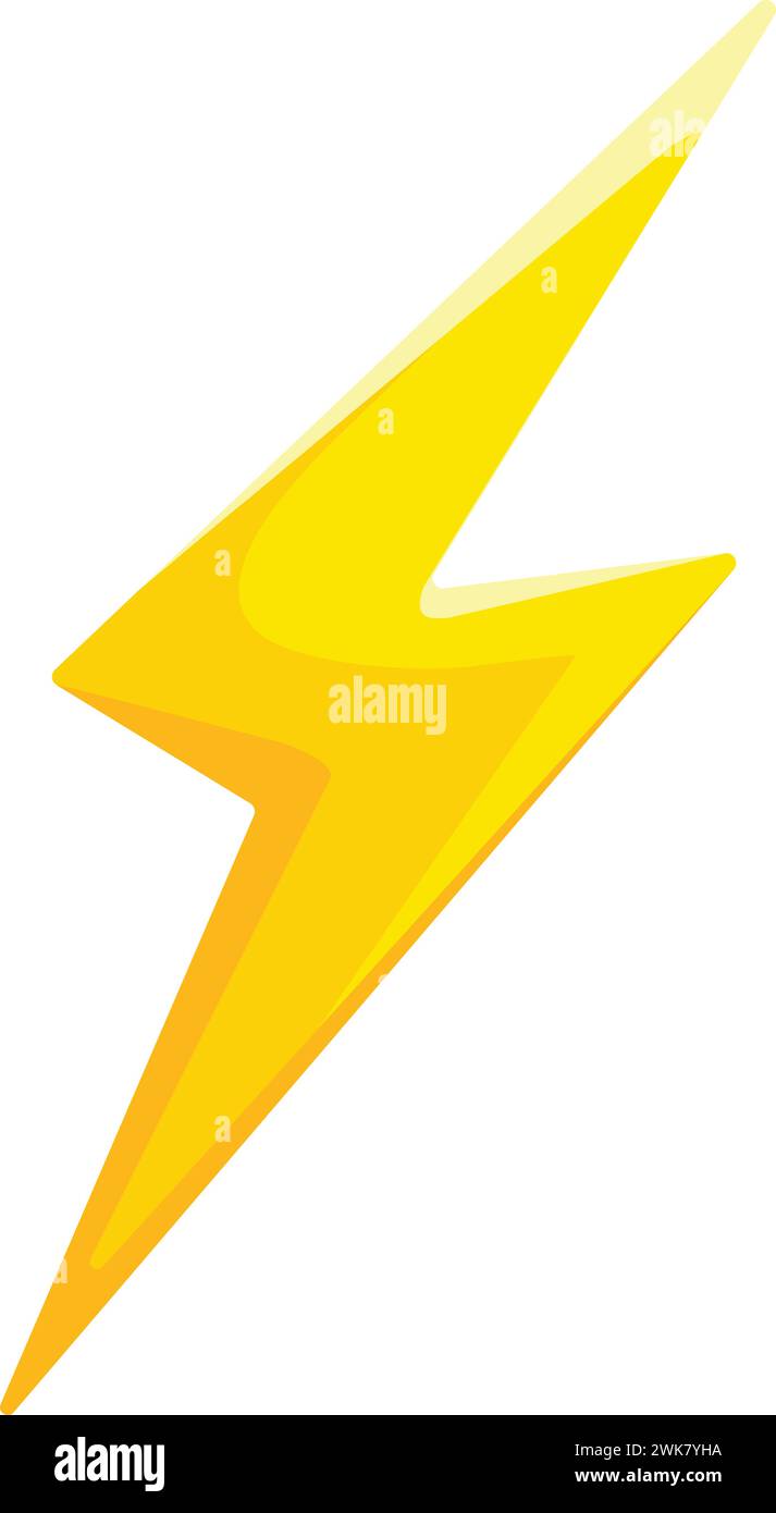Fuel light bolt icon cartoon vector. Flash storm Stock Vector Image ...