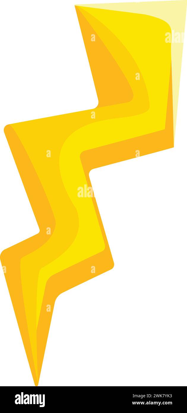 Arrow storm shape icon cartoon vector. Voltage energy Stock Vector ...