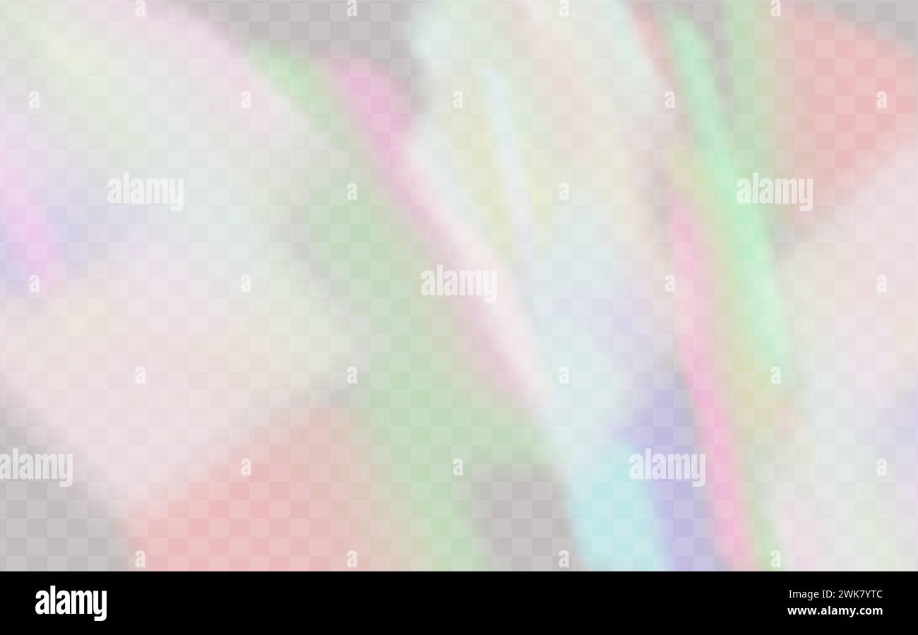 Colourful vector lens, crystal rainbow light and flare transparent ...