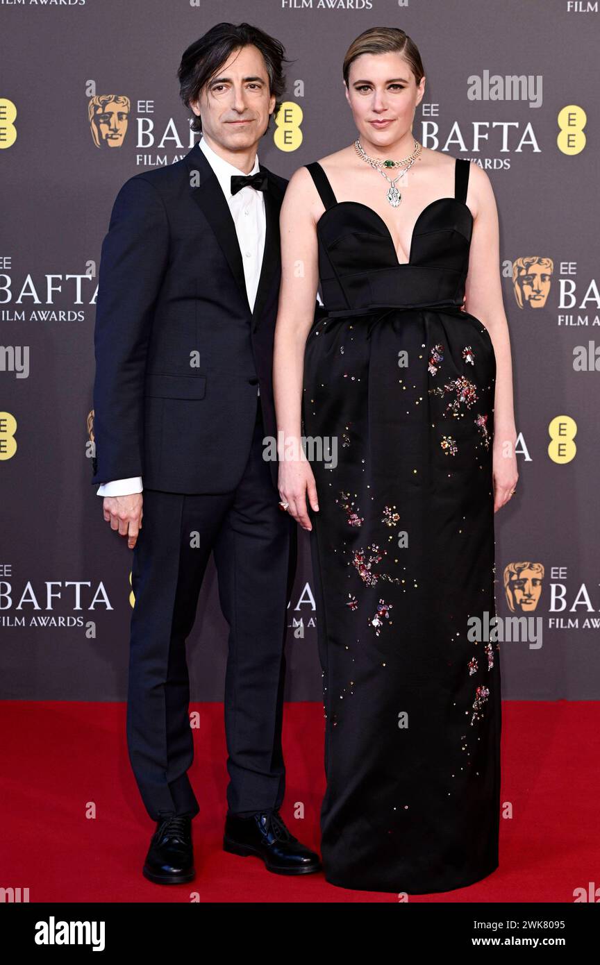 Noah Baumbach mit Ehefrau Greta Gerwig bei der Verleihung der BAFTA ...