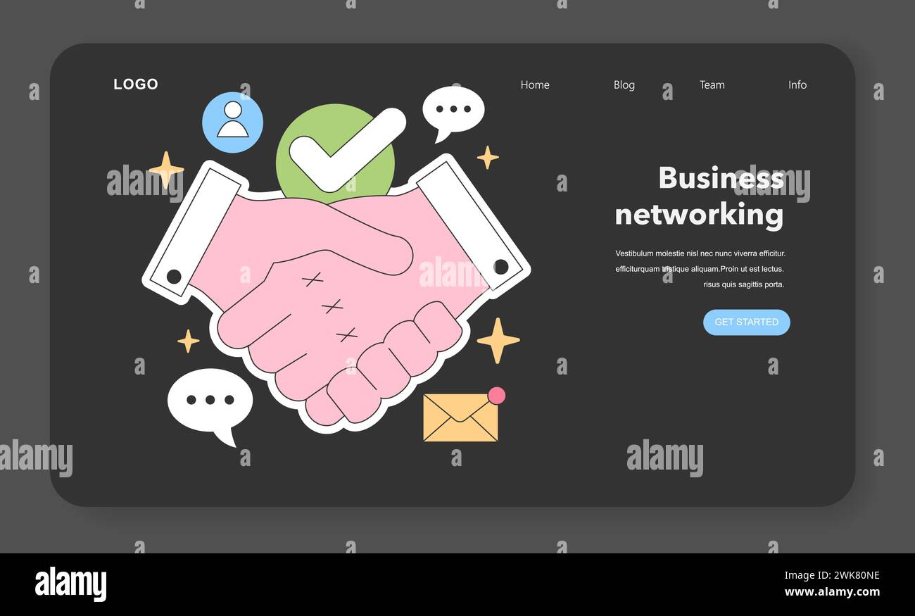 Business agreement concept. Handshake with approval checkmark, user ...