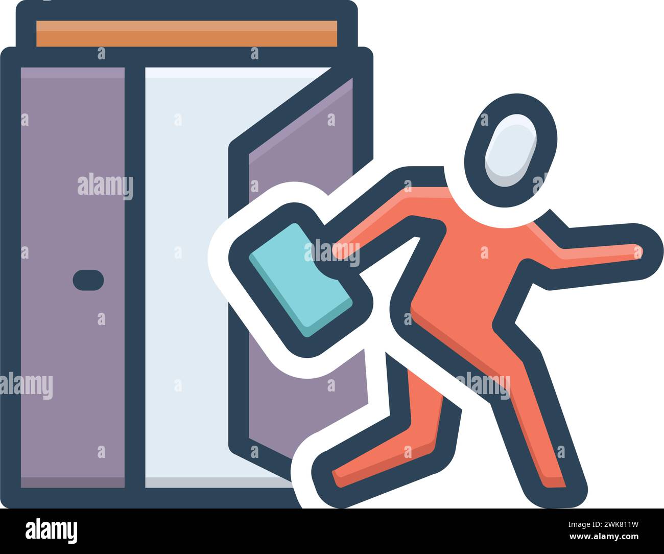 Icon for leave,depart from Stock Vector Image & Art - Alamy