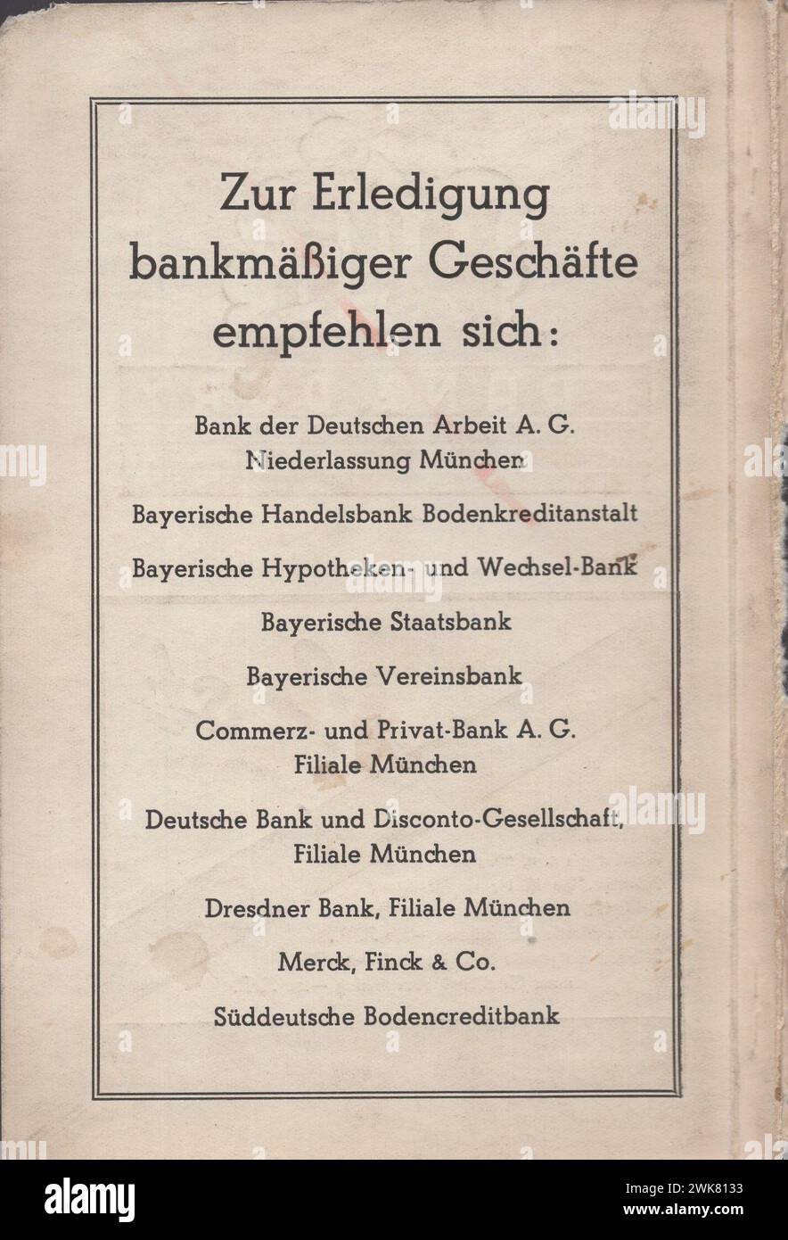 German advertisements from the 1930s hi-res stock photography and ...