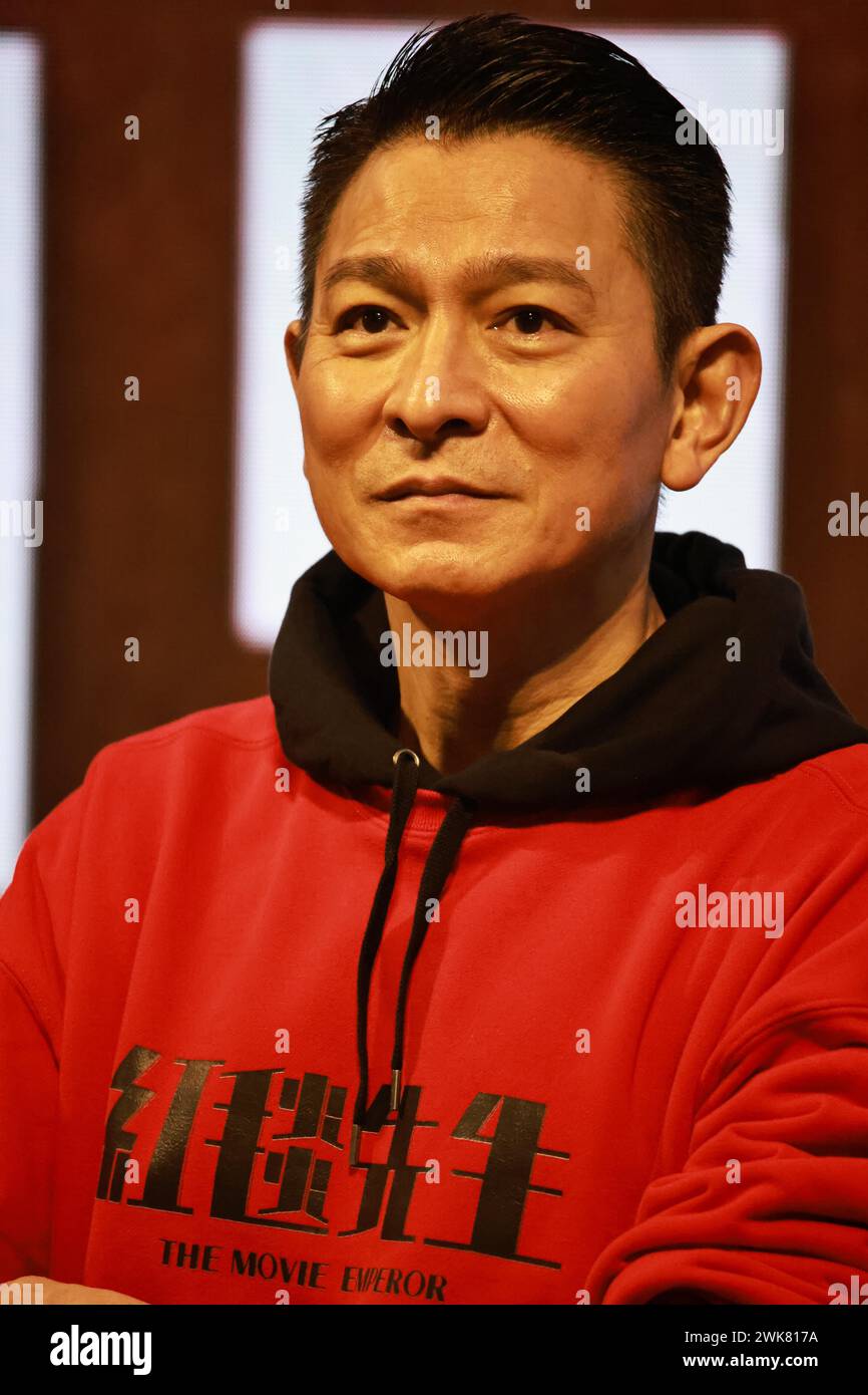 Hong Kong actor, singer-songwriter and film producer Andy Lau promotes ...