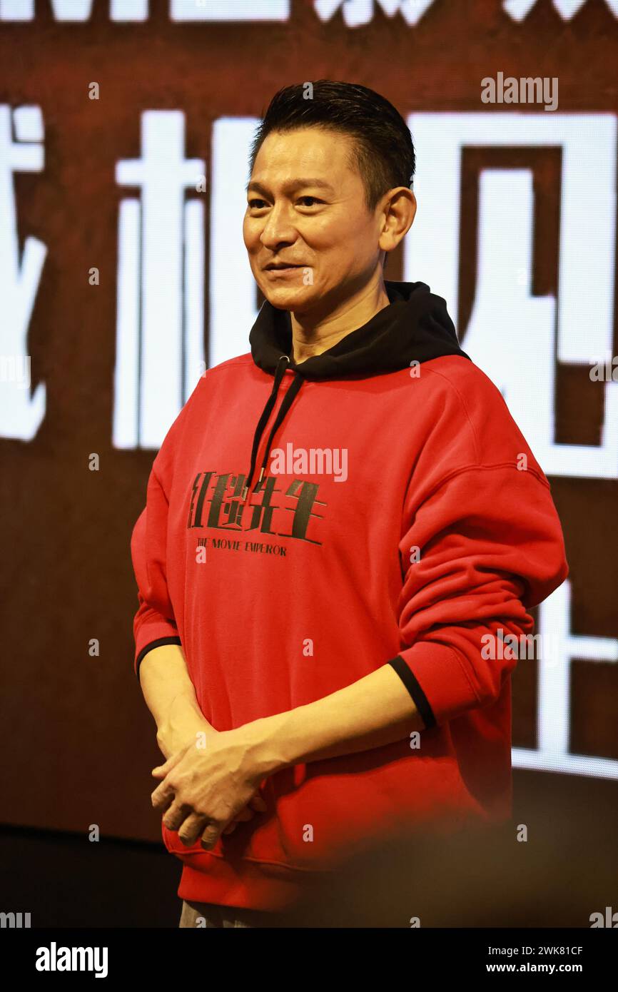 Hong Kong actor, singer-songwriter and film producer Andy Lau promotes ...