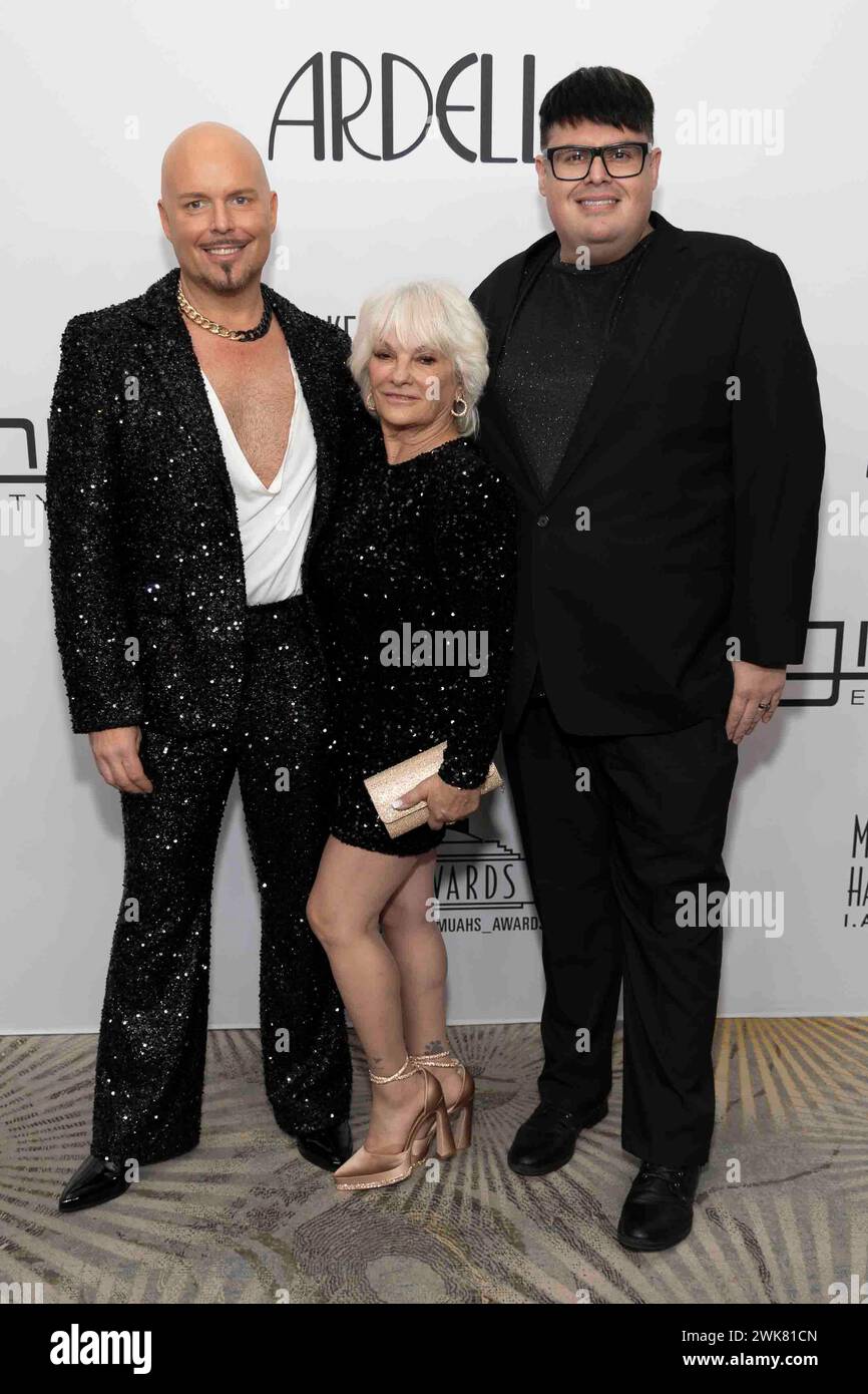 Beverly Hills, USA. 18th Feb, 2024. Joe Matke, Jeri Baker and Johnny ...