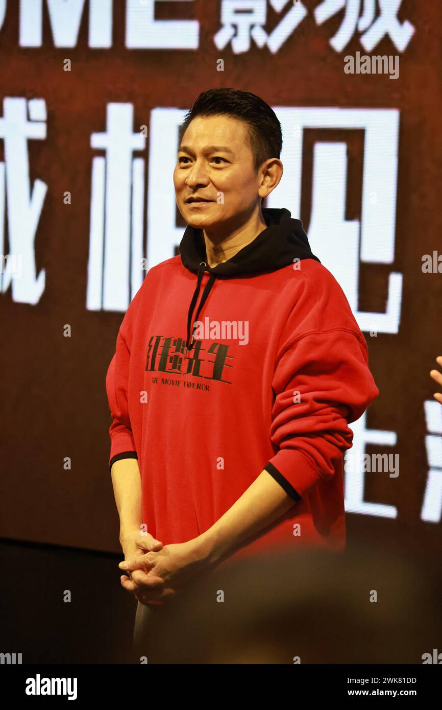 Hong Kong actor, singer-songwriter and film producer Andy Lau promotes ...