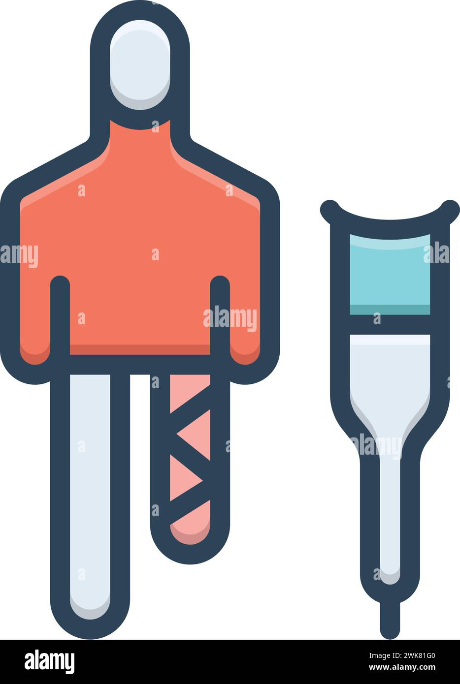 Icon for able,amputated Stock Vector Image & Art - Alamy