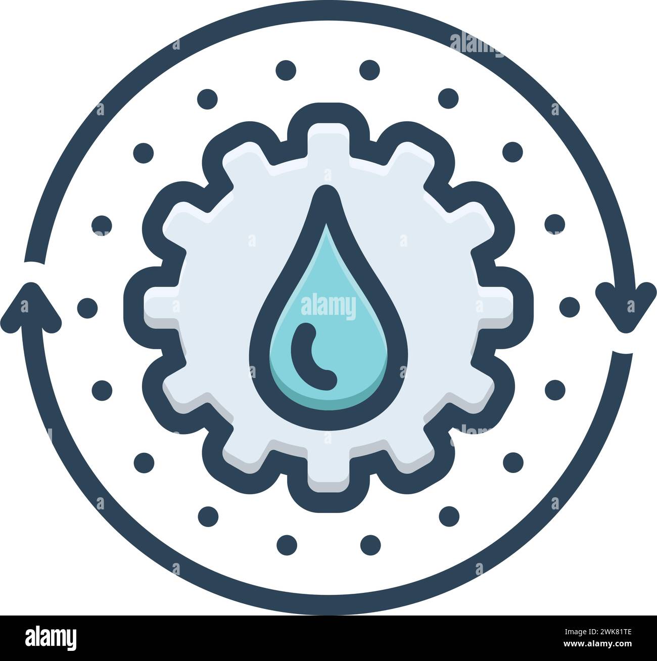 Water usage vector vectors hi-res stock photography and images - Alamy