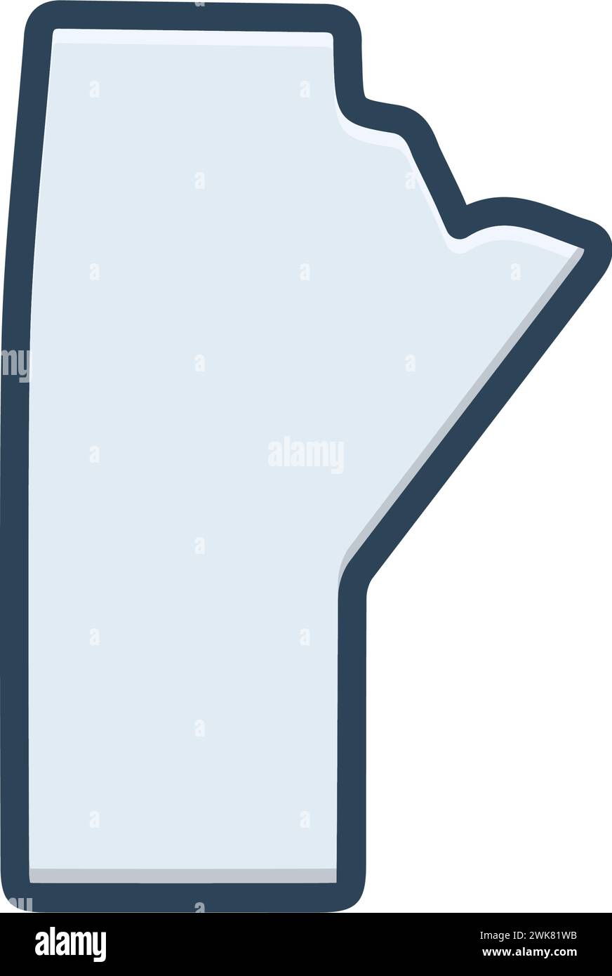 Manitoba contour Stock Vector Images - Alamy