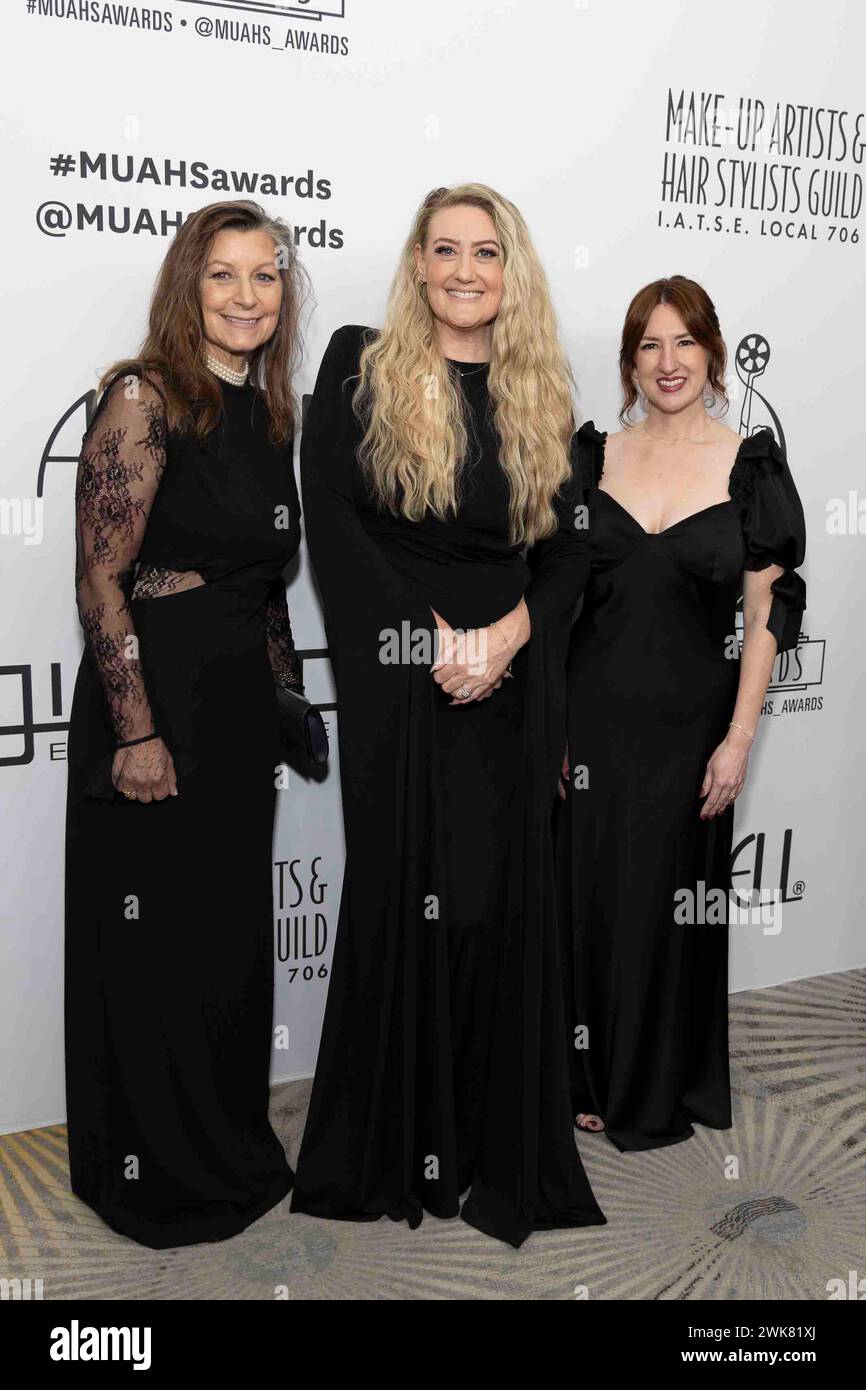Beverly Hills, USA. 18th Feb, 2024. Connie Criswell, Cassie Russek and Stephanie Fenner attend ...