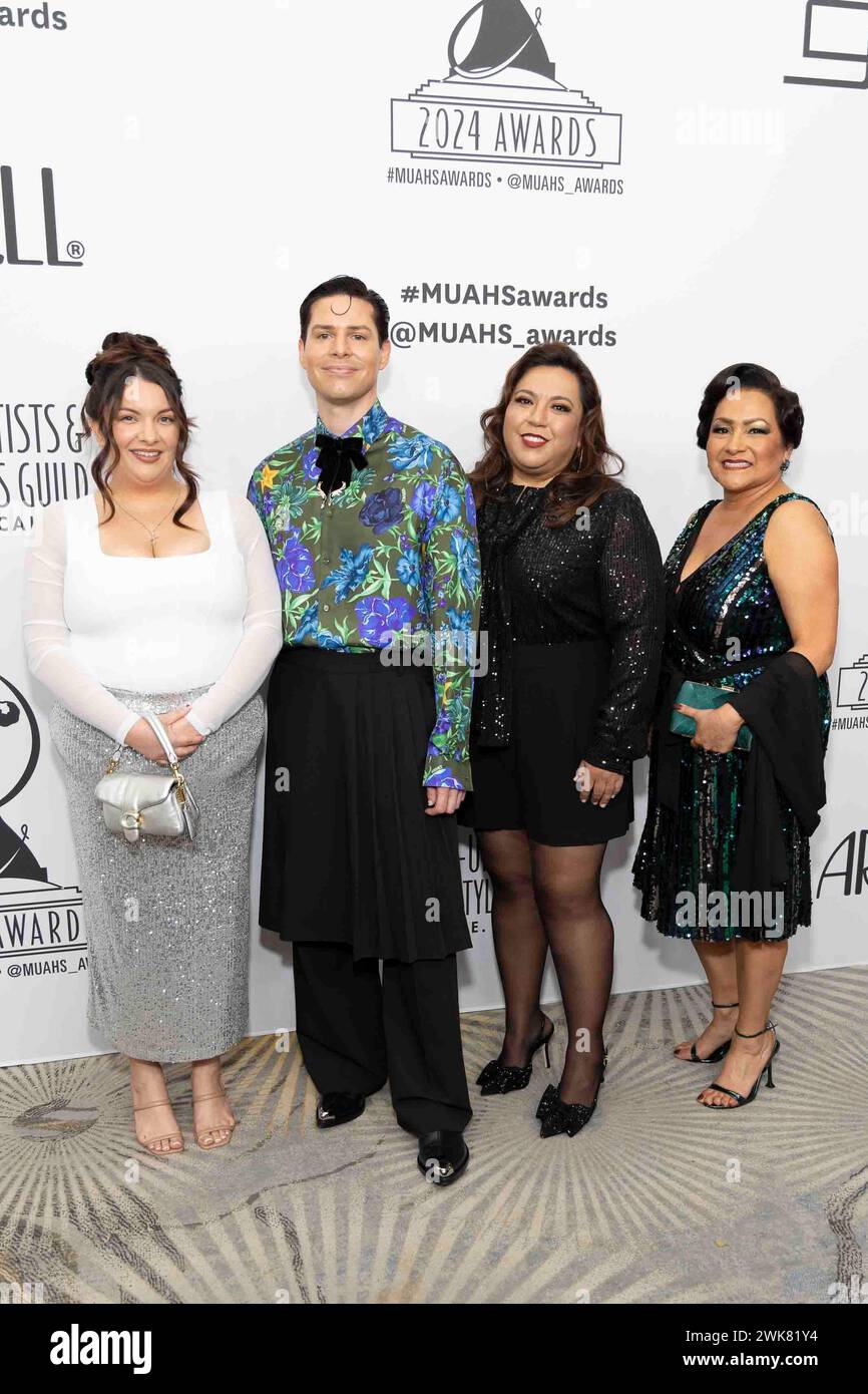 Beverly Hills, USA. 18th Feb, 2024. Lauren Mendoza, Justin Jackson ...