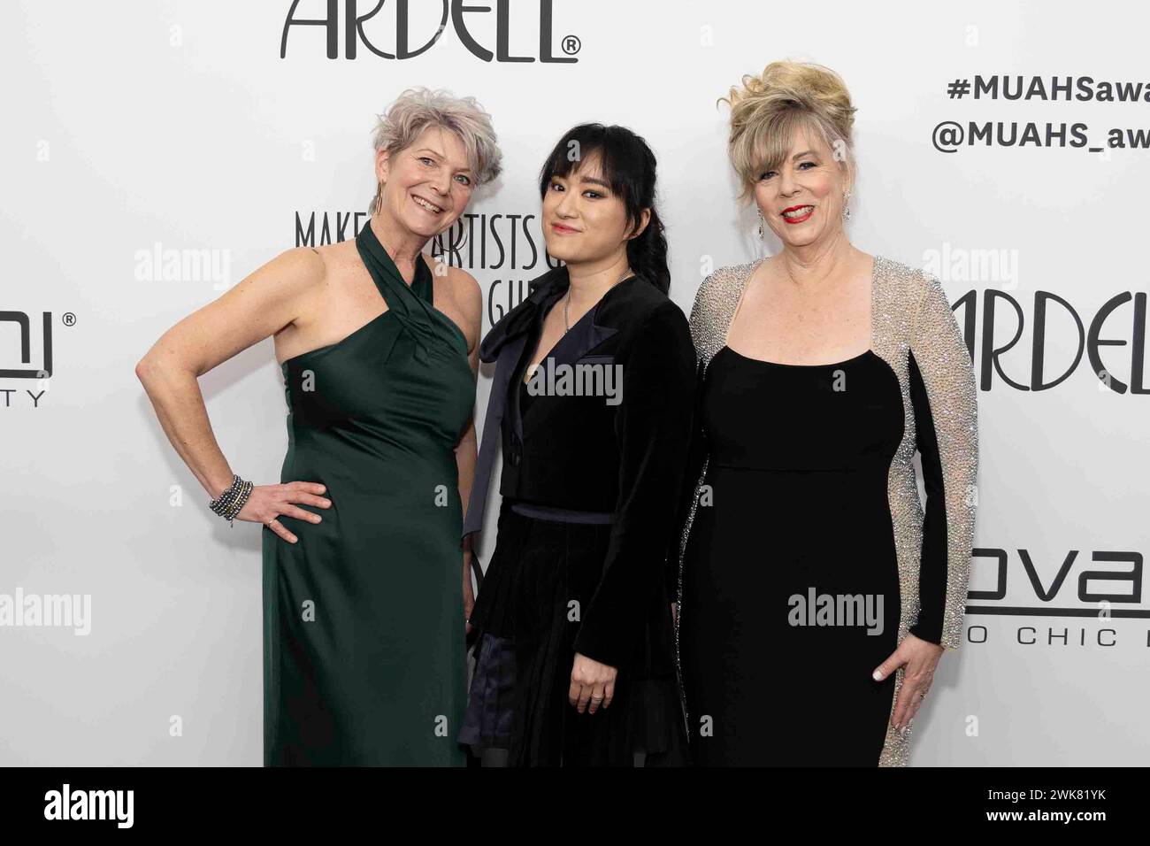 Beverly Hills, USA. 18th Feb, 2024. Debra Frances Wiebe, Tammy Lim and ...