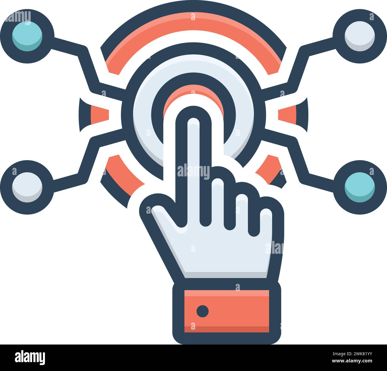 Icon for interactive,influencing Stock Vector Image & Art - Alamy