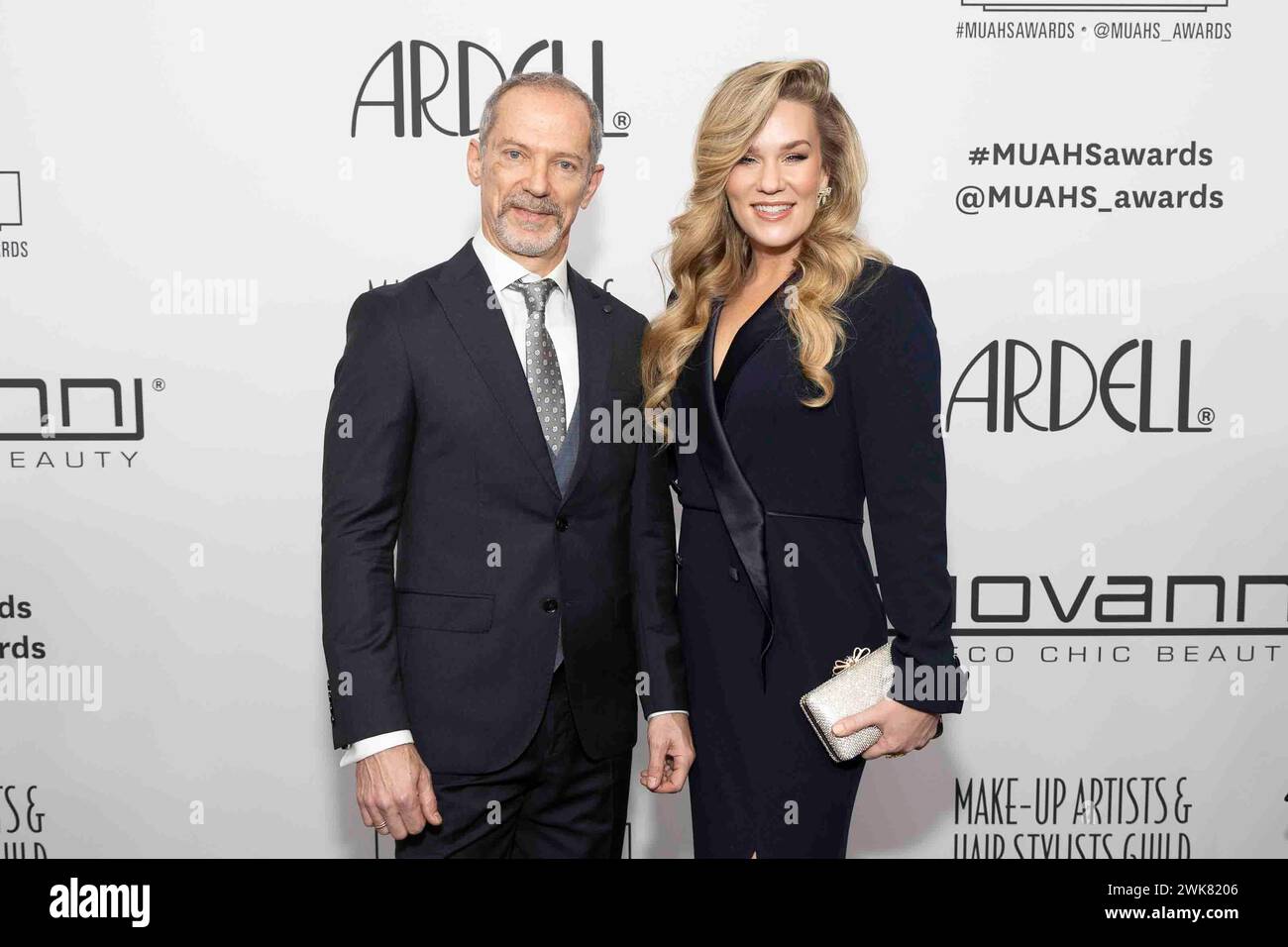 Beverly Hills, USA. 18th Feb, 2024. Claus Lulla and KeLenn Snowgren ...