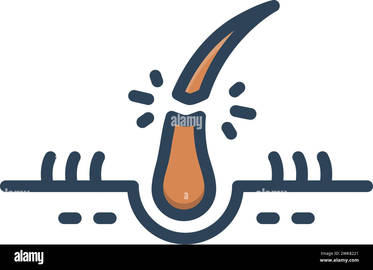 Hair fall Stock Vector Images - Alamy