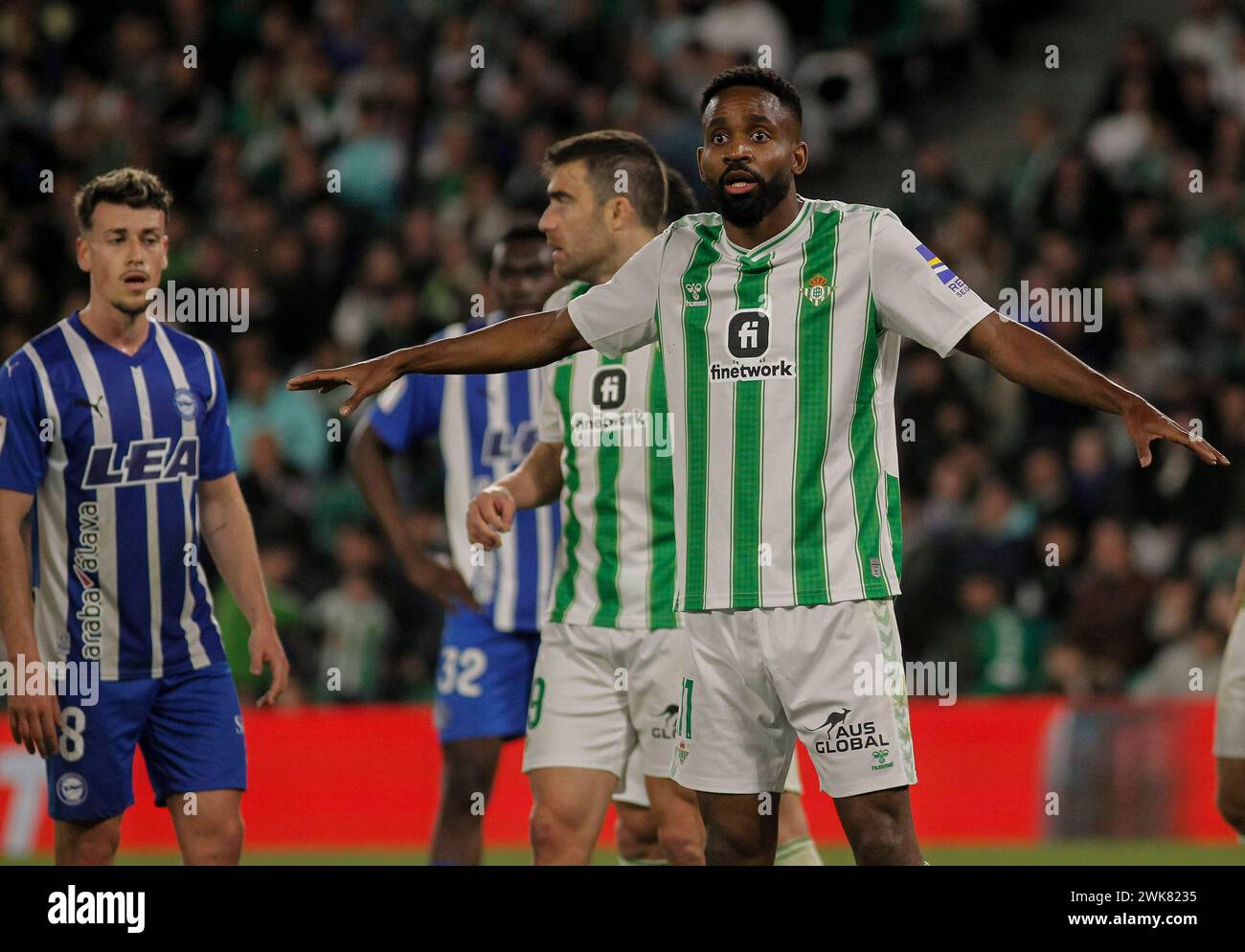 Spanish La Liga soccer match Betis vs Alaves at Benito Villamarin ... Spanish La Liga soccer match Betis vs Alaves at Benito Villamarin ...