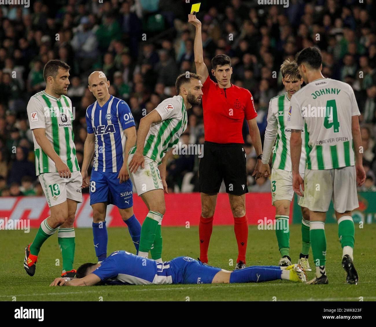 Spanish La Liga soccer match Betis vs Alaves at Benito Villamarin ... Spanish La Liga soccer match Betis vs Alaves at Benito Villamarin ...