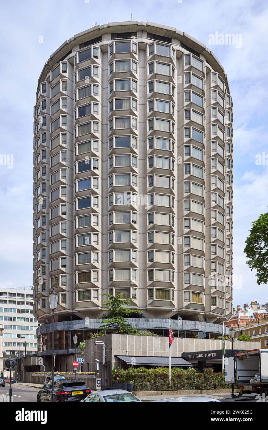 Park Tower Knightsbridge Hotel, designed by Richard Seifert, 1973 ...