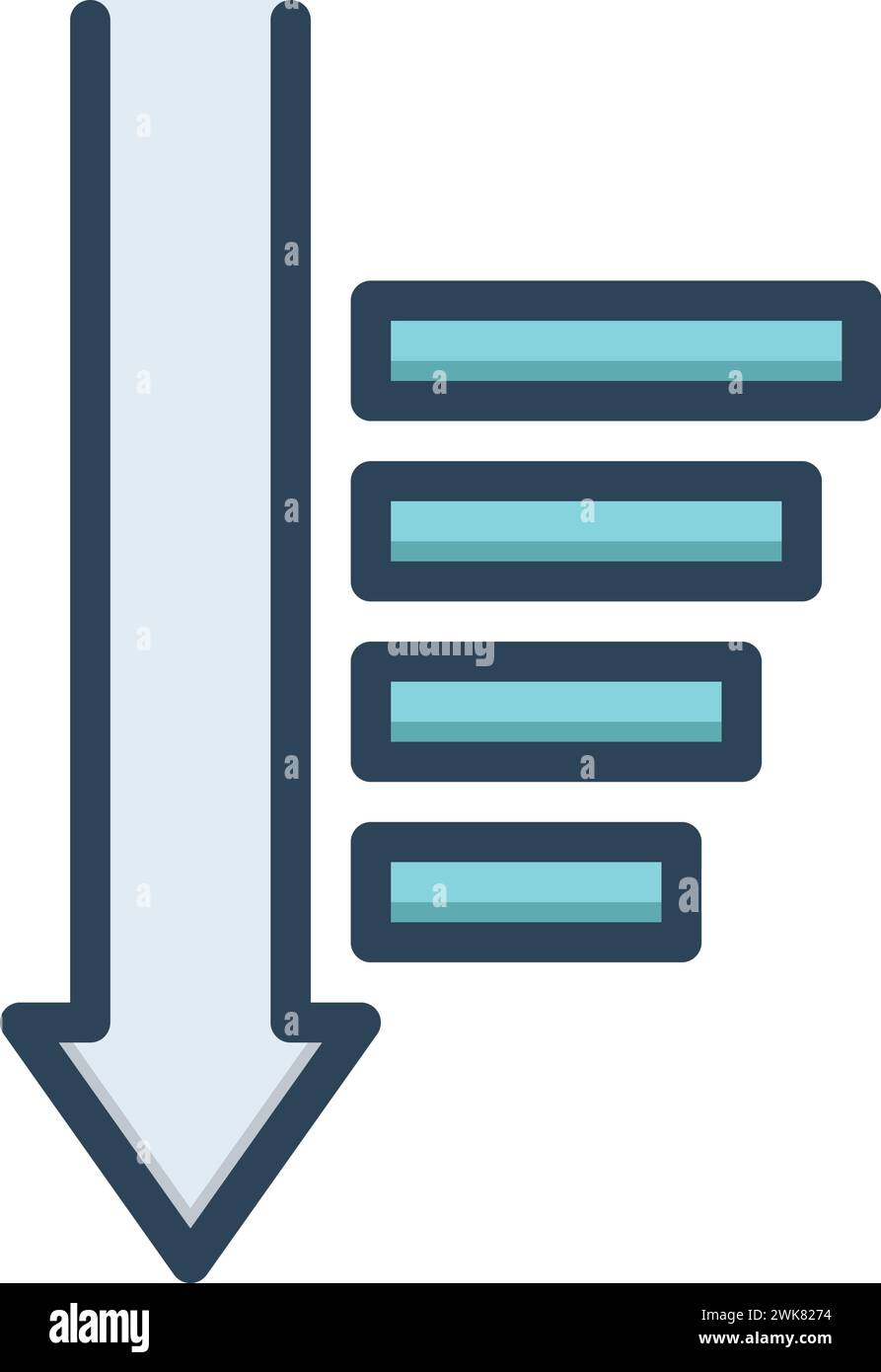 Descending order Stock Vector Images - Alamy
