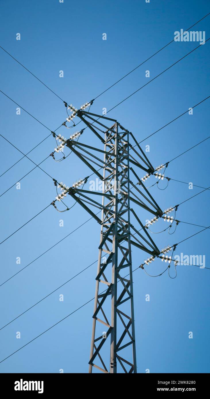 High tension electricity wires hi-res stock photography and images - Alamy