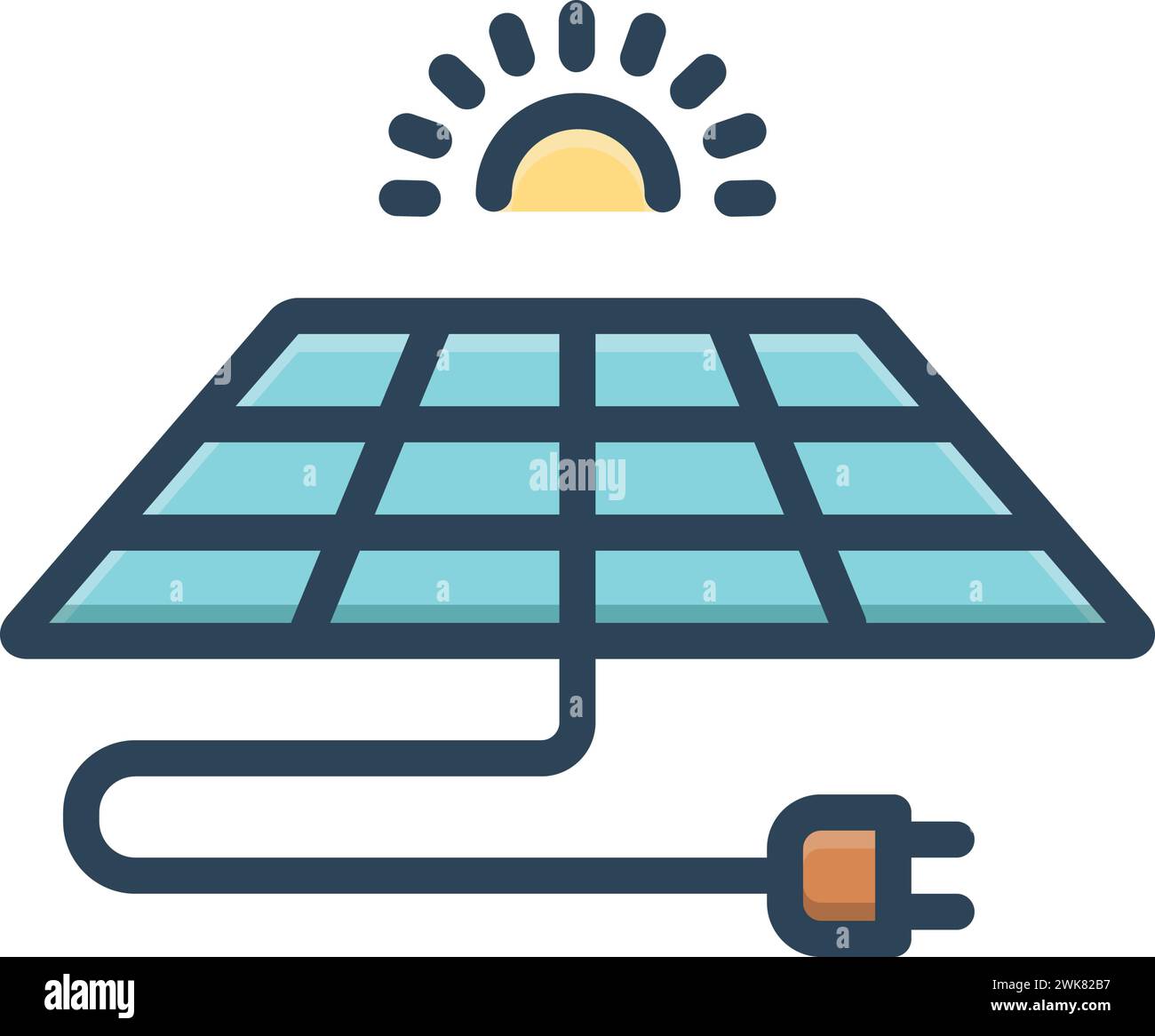 Solar panel plug icon hi-res stock photography and images - Alamy