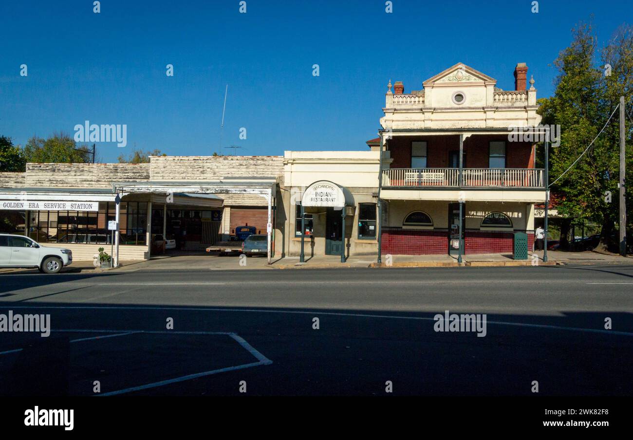 Beechworth, Australia, April 2018 - Historic buildings in the town of ...