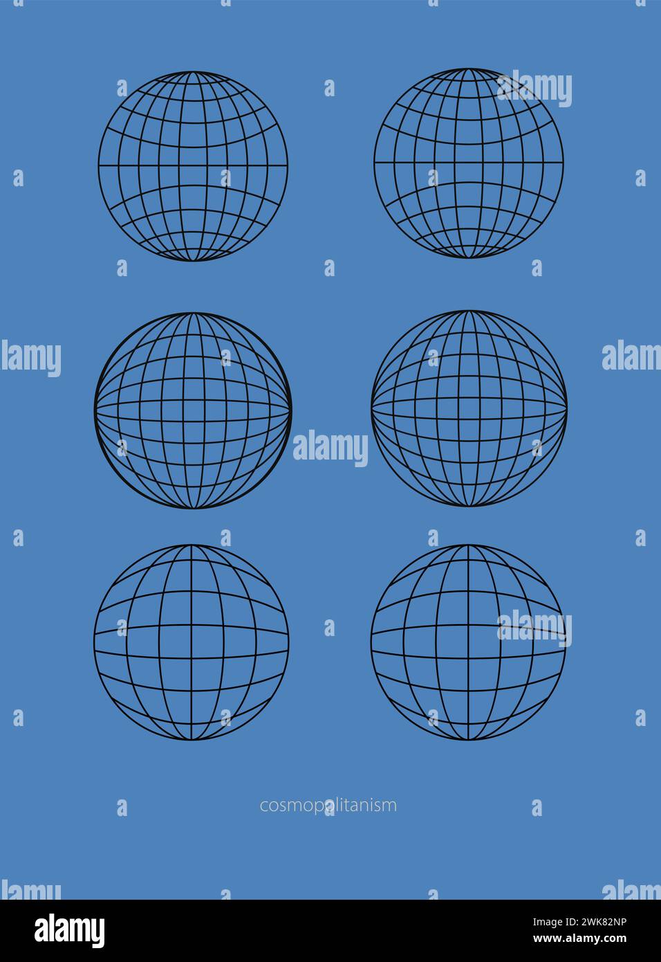 Spherical projections Stock Vector Images - Alamy