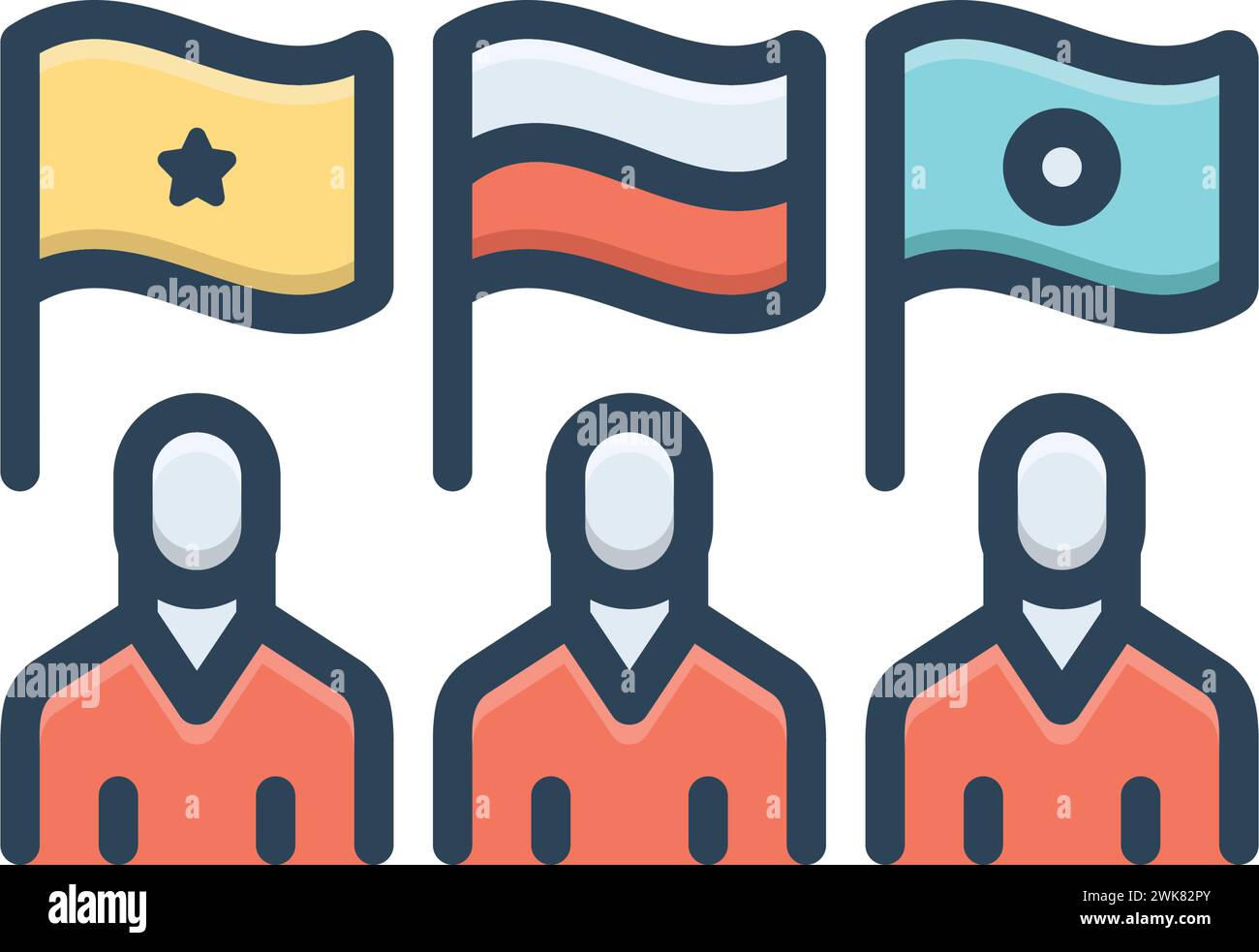 Icon for nations,waving flags,flags Stock Vector Image & Art - Alamy