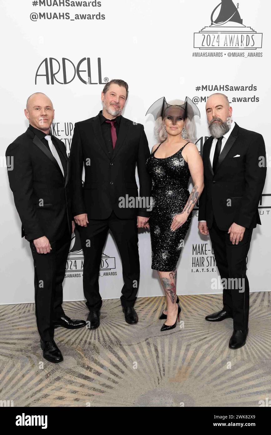 Beverly Hills, USA. 18th Feb, 2024. Justin Raleigh, Ozzy Alvarez ...