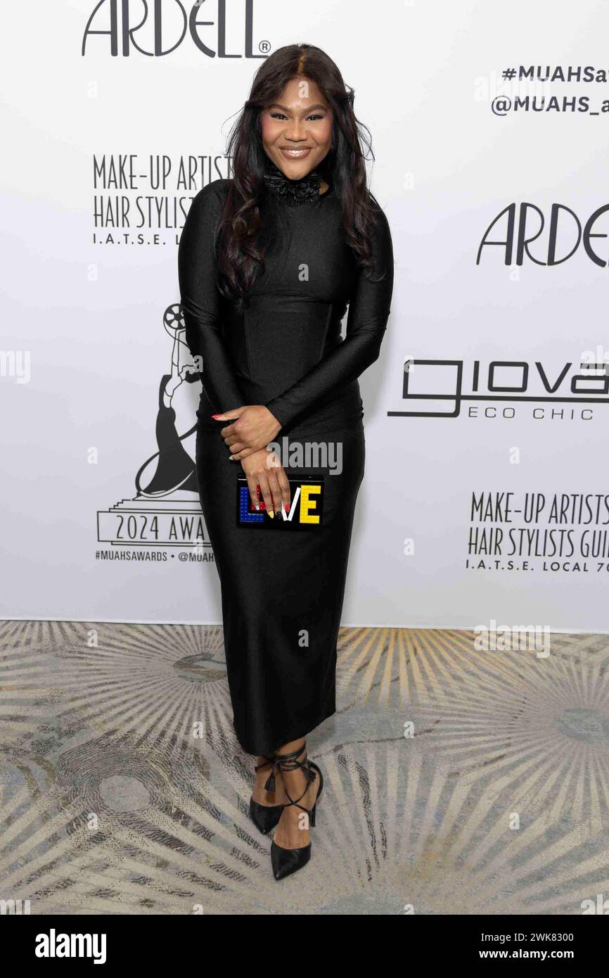 Beverly Hills, USA. 18th Feb, 2024. Hajja Barnes attends the arrivals ...