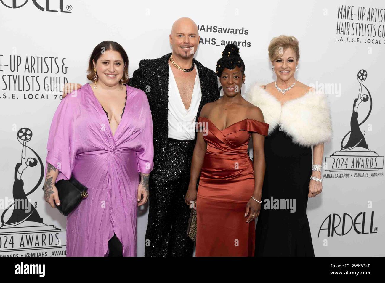 Beverly Hills, USA. 18th Feb, 2024. Danyell Weinberg, Joe Mate, Alexis ...