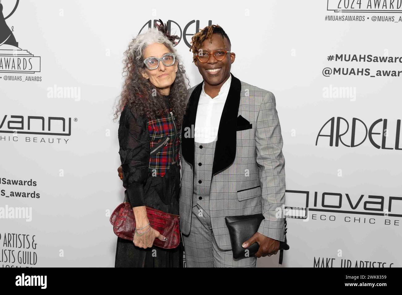 Beverly Hills, USA. 18th Feb, 2024. Nichelle Johnson and Dennis Bailey ...