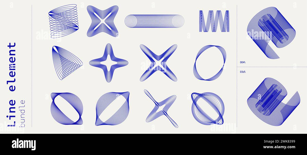 Abstract blue geometric shapes on white background. Modern aesthetics ...