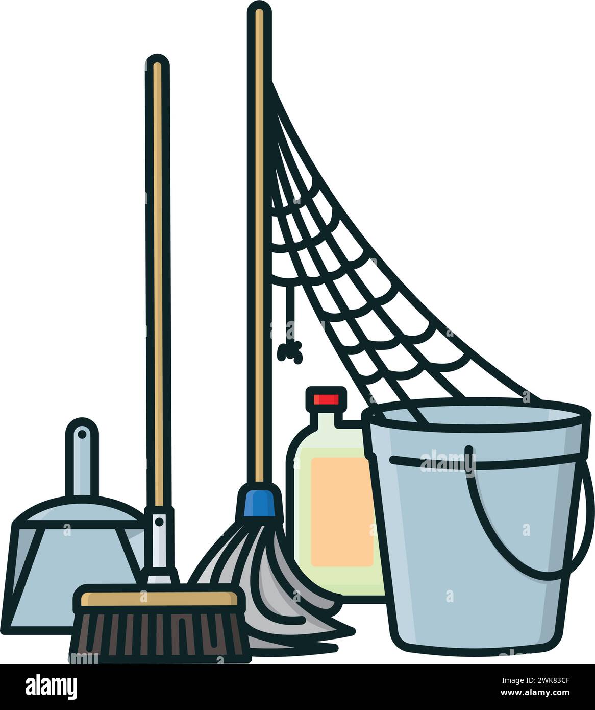 House spider isolated on Stock Vector Images - Alamy