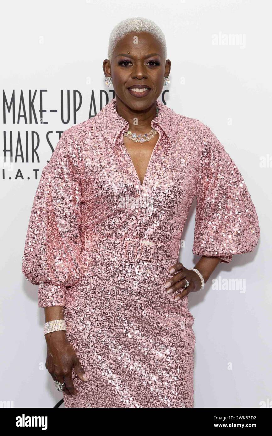 Angie Wells attends the arrivals of the 11th Annual MUAHS Awards at The ...