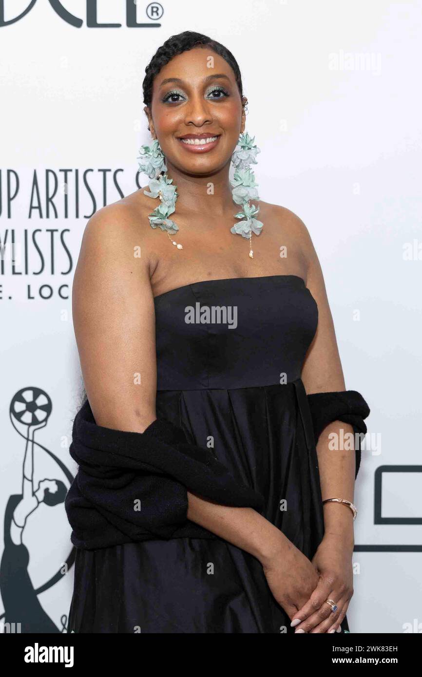 Kristina Hervey attends the arrivals of the 11th Annual MUAHS Awards at ...