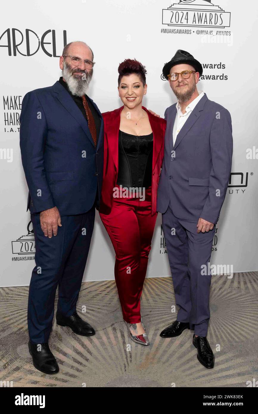 Howard Berger, Erica Preus and Scott Stoddard attend the arrivals of ...