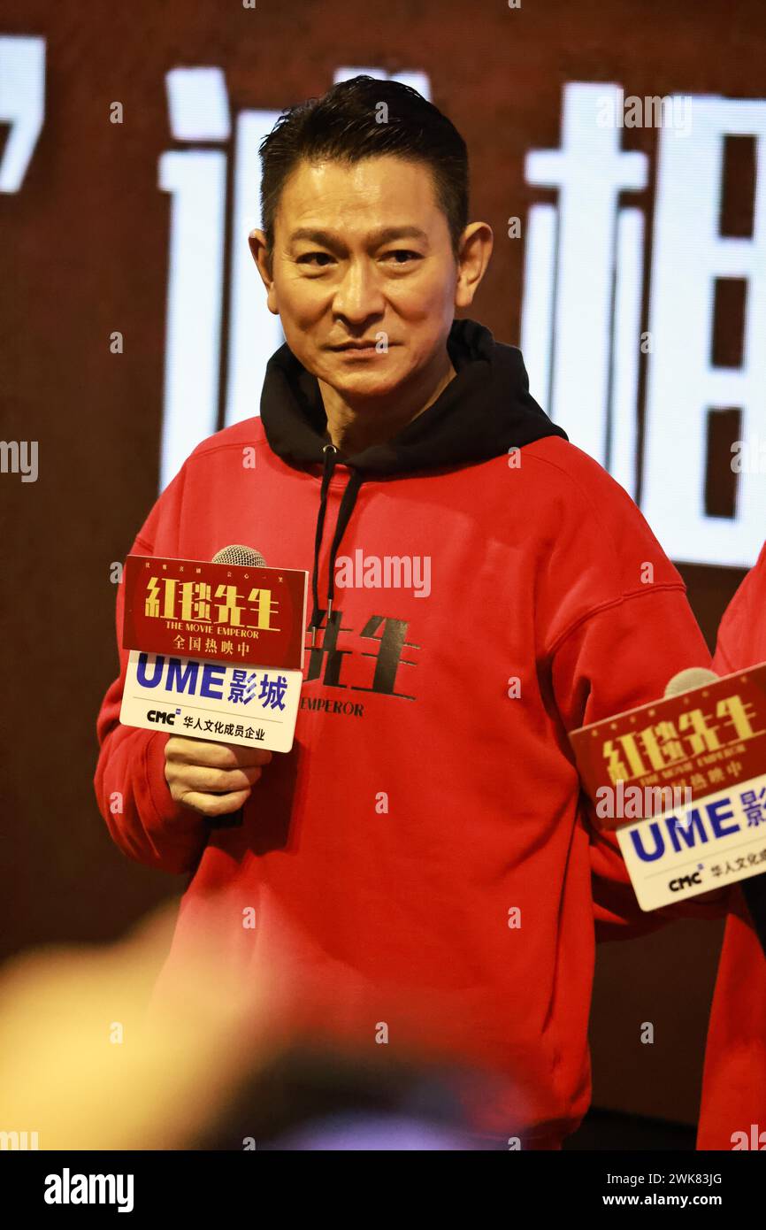 Hong Kong actor, singer-songwriter and film producer Andy Lau promotes ...