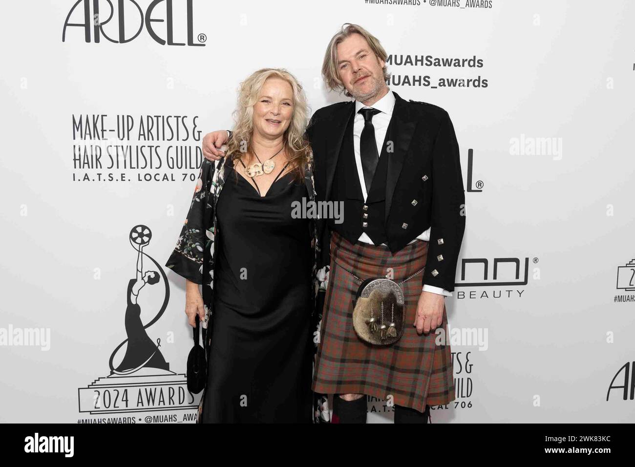 Beverly Hills, USA. 18th Feb, 2024. Deb Watson and Stephen Murphy ...